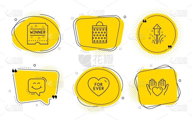 票,购物袋,计算机图标,矢量,标志,焰火,永远,动物心脏,闲谈,微笑