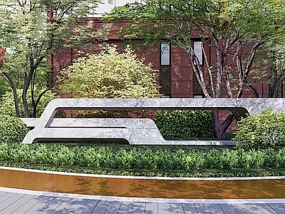 现代对景景墙 折线景墙 入口景墙-花瓣网