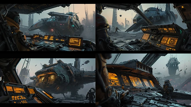 ciweituzi_Game_interface_Doomsday_wasteland_theme_Mech_flat_UI ...