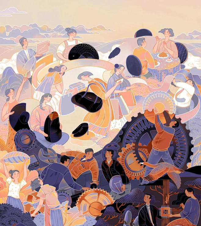 插画分享，插画师宋晨