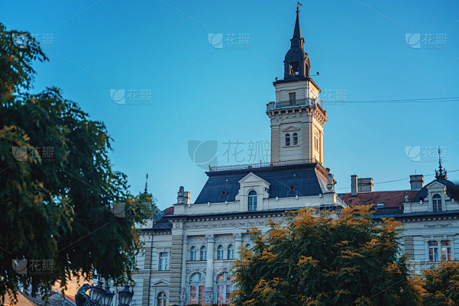 诺维萨德，旧城镇历史中心的建筑细节，前往塞尔维亚和巴尔干国家