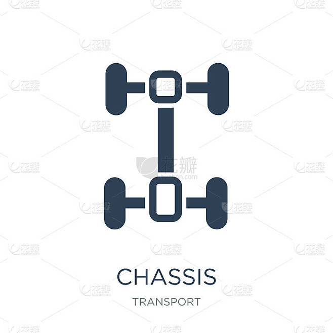 chassis icon vector on white background, chassis t