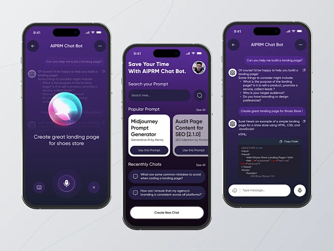 AI Chat Bot Mobile App - AIPRM for Chat GPT ai ai assistant ai bot ai ...