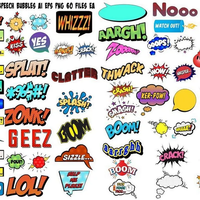 Superhero Comic Speech Bubbles Font #font Fonts #fonts Bubble Font # ...