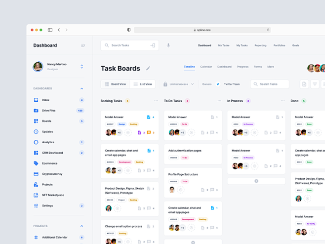 Task Boards 任务列表 租户 群组