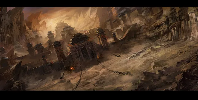 中国风写实场景气氛图来自cgbook.cn (1563)-花瓣网