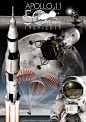 apollo 11 Moon landing Saturn v 50th anniversary infographic armstrong buzz lunar Space earth ...