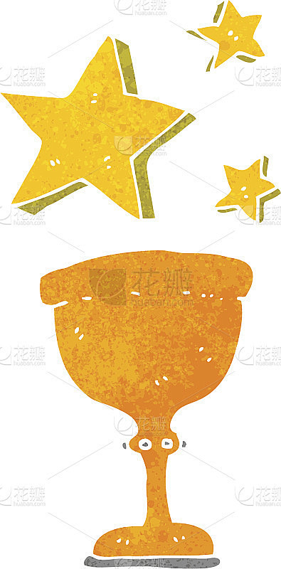 复古卡通圣杯象征