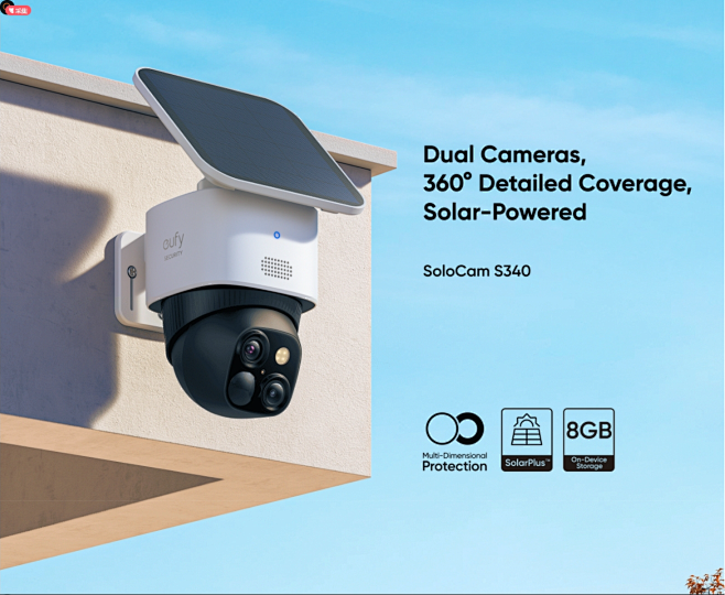 Amazon.com : eufy Security SoloCam S340, Solar Security Camera ...
