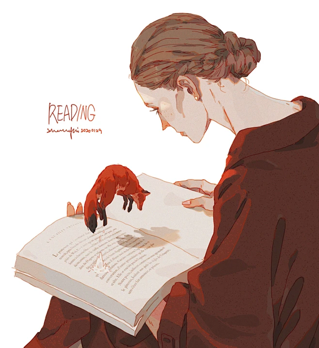 Reading, Xi Zhang-花瓣网