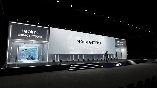 realme oneplus Mobile Launch Event design STAGE DESIGN сет graphic ...