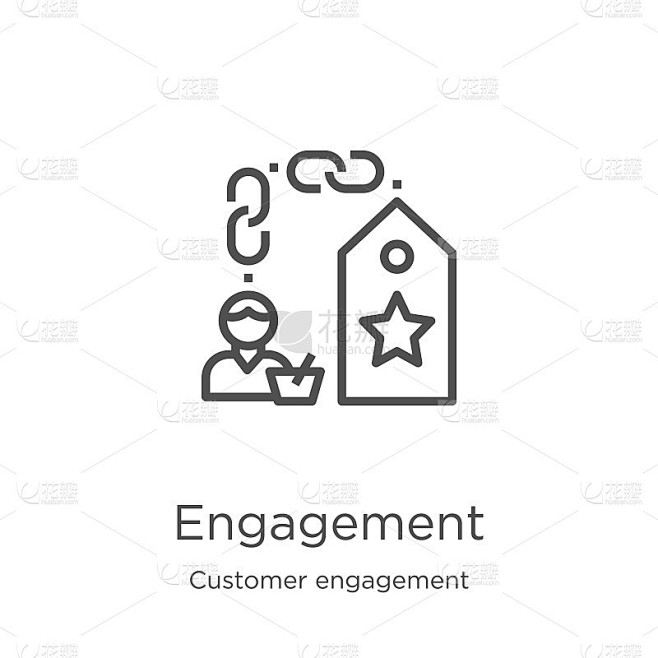 engagement icon vector from customer engagement co