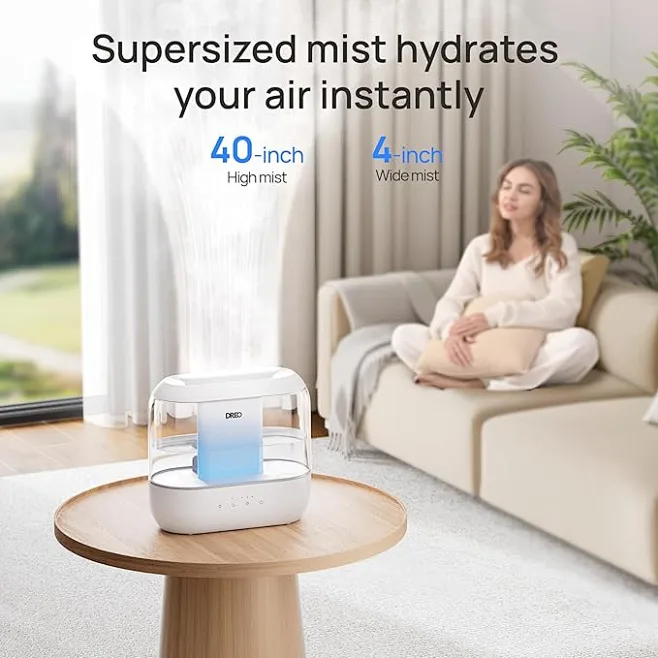 Amazon.com: Dreo Humidifiers for Bedroom, Top Fill 4L Supersized Cool ...