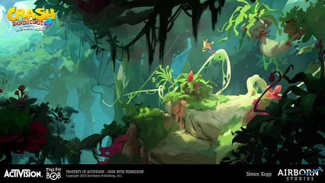 {游戏系列} 美国 Crash 4（场景，角色，UI）-花瓣网