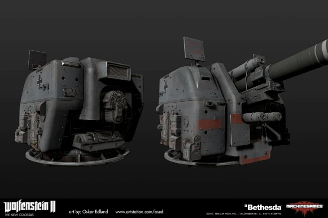Wolfenstein 2: cannon, Oskar Edlund : I had the pleasure to make the ...