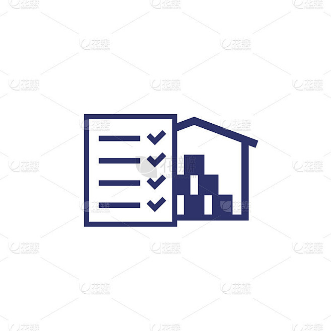 库存，仓库和清单图标