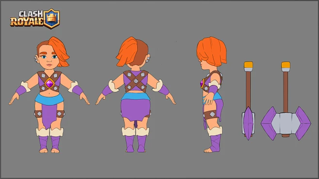 Valkyrie Evolution - Clash Royale -花瓣网