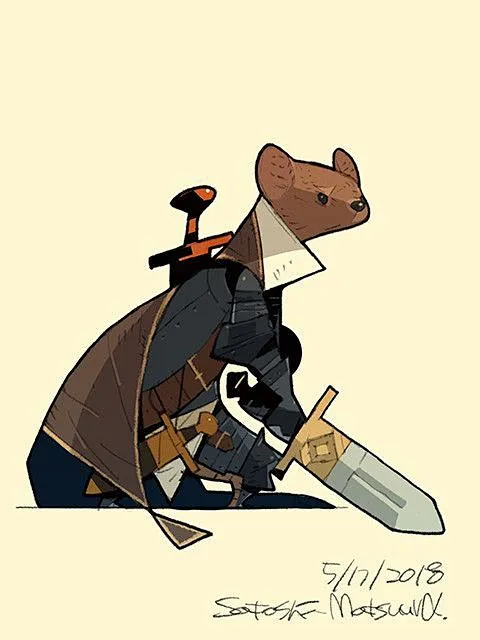 ArtStation - Weasel Knight, Satoshi Matsuura-花瓣网