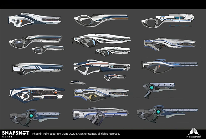 Phoenix Point gun concepts-花瓣网