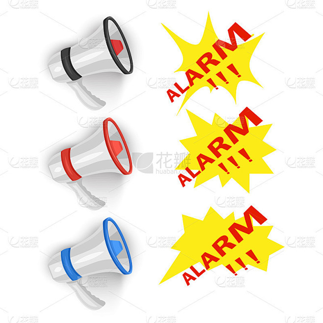 请注意重要公告的概念。矢量图