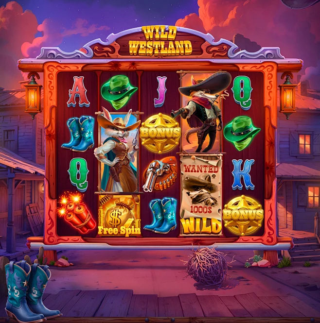 wild west western slot game character concept game Slot Design gambling ...