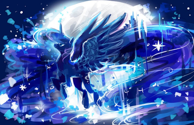 小马宝莉～我的小马驹～彩虹小马～月亮公主～露娜公主～～唯美漂亮画面