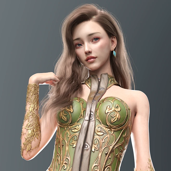 #3DCG 23 - SANA666的插画-花瓣网