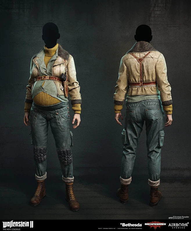 Wolfenstein 2: The New Colossus - Anya outfit, Christian Russeler : I ...