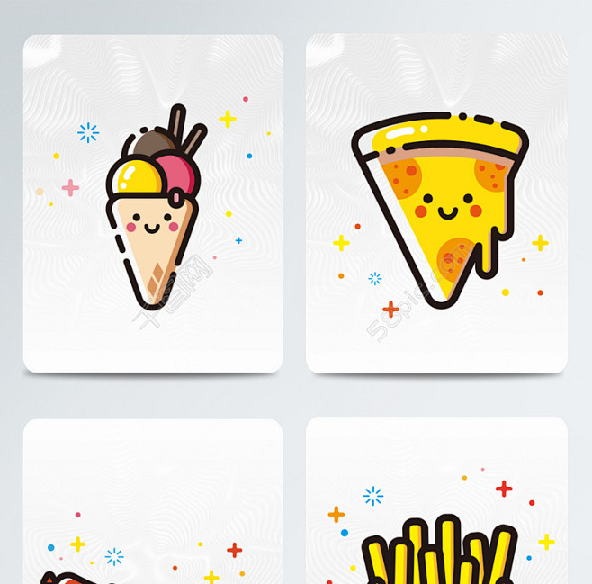 MBE卡通风格，UI图标