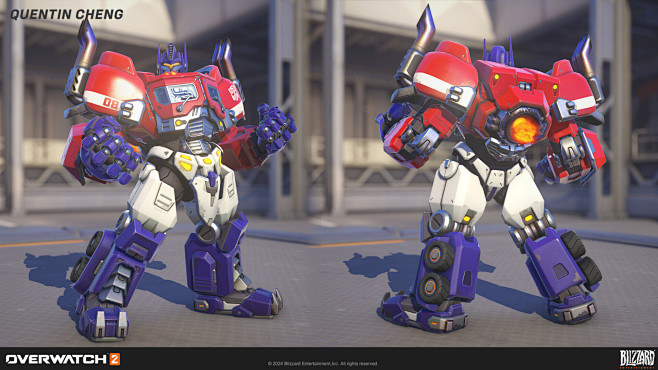 Overwatch 2: Reinhardt Optimus Prime