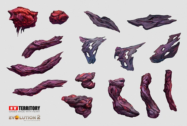 Evolution 2 organic props, Pavel Pol : Props for organic biome ...