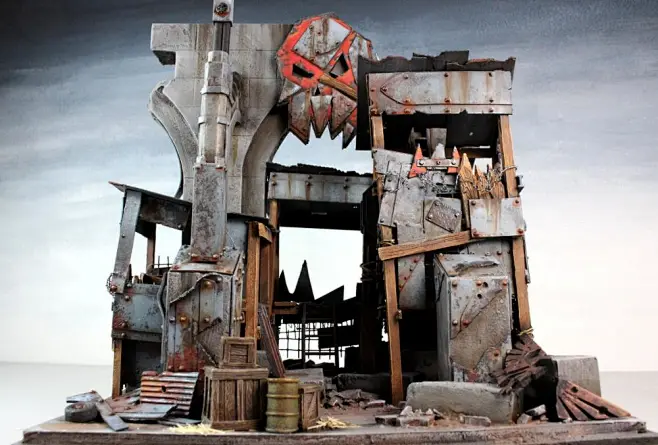 3t, Fort, Metal, Orks, Scrap, Scratch, Terrain, Urban-花瓣网