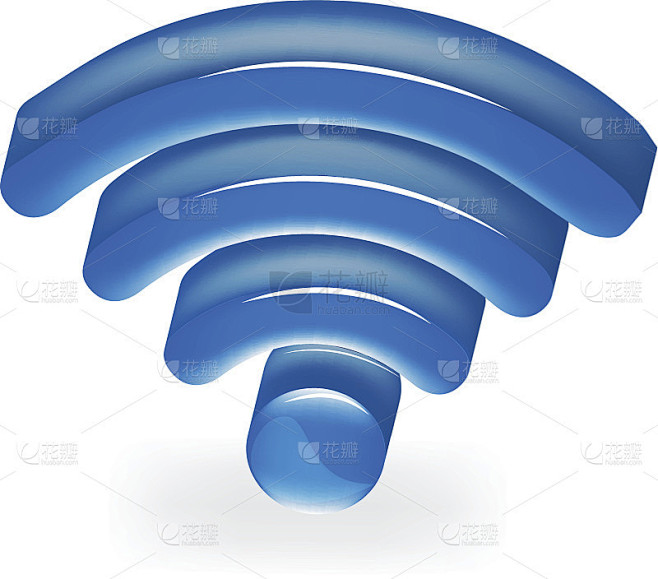 Wi-fi信号图标， 矢量设计