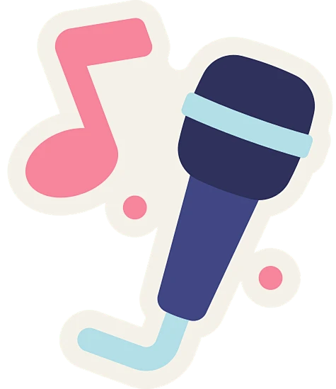 singing sticker-花瓣网