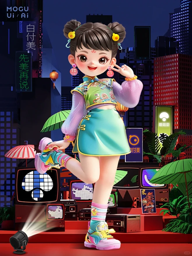 AIGC｜100%AI设计完美IP形象｜上-展示篇 - 小红书-花瓣网