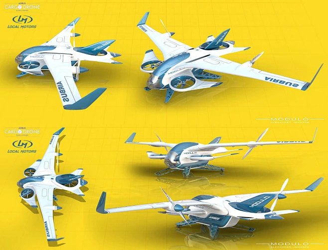 AirBus Drone UAV on Behance-花瓣网
