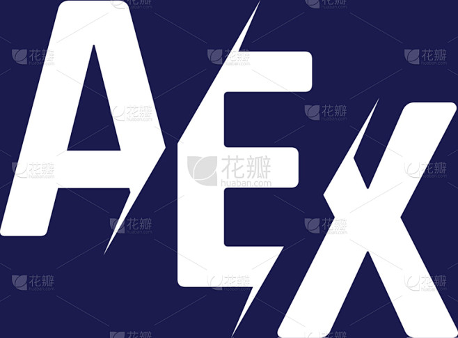 monogram letters initial logo design aex