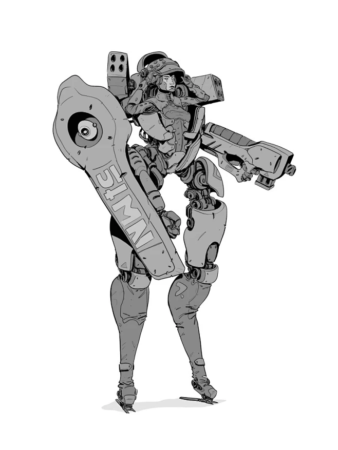 W20191117 - Mechsuit, Mikko Kautto : Random weekly doodle.-花瓣网