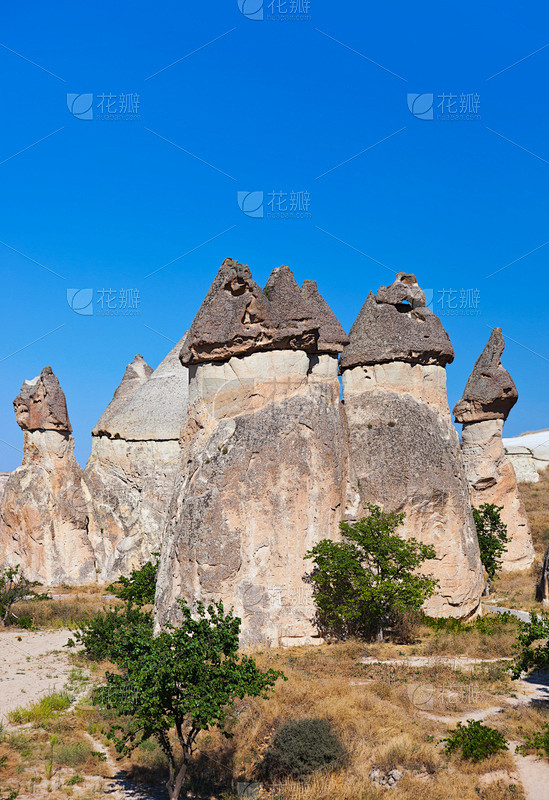 卡帕多奇亚,土耳其,岩层,乌奇夏,戈雷梅,垂直画幅,山,安纳托利亚,无人,户外