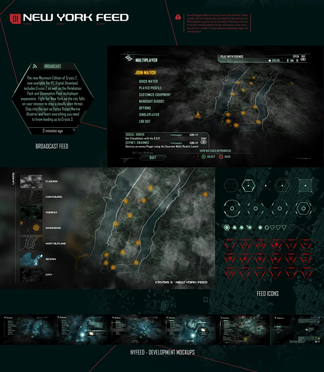 Crysis 3 - UI / UX, Branding, Iconography : Crysis 3 - developed at ...