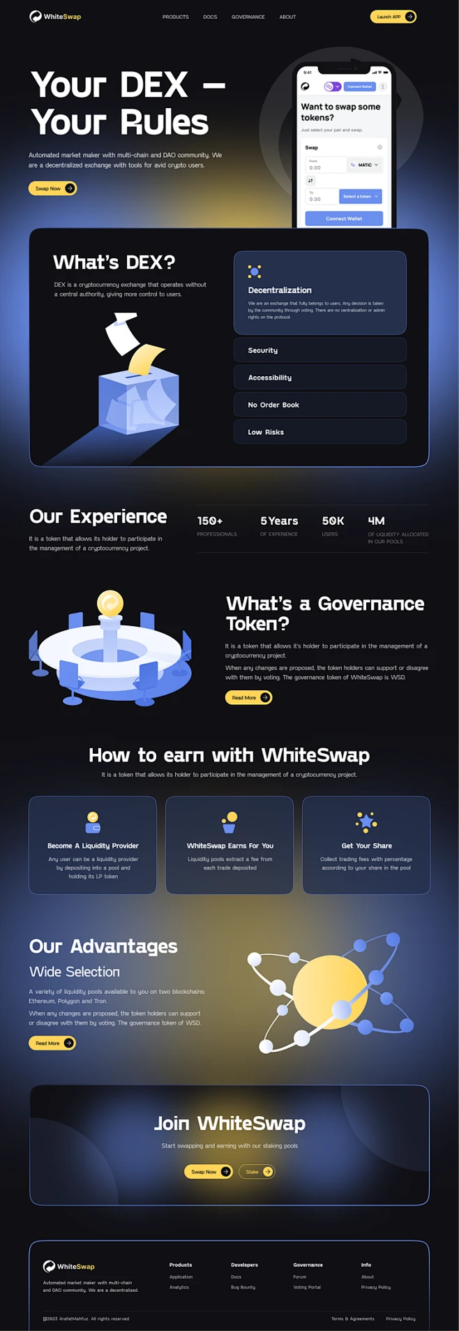 Dex Crypto Exchange Whiteswap Redesign-花瓣网