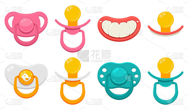 Baby pacifier in different type for boys and girls