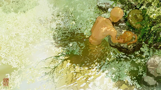 礼鲤1_战斗田田仔__插画师作品_涂鸦王国gracg.com-花瓣网