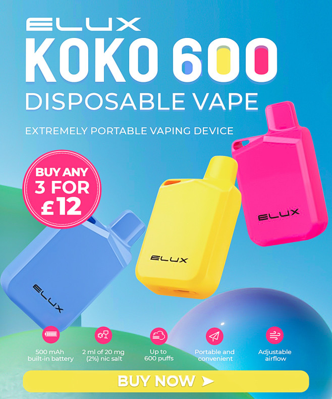 Elux-Koko-600-Disposable-Vape