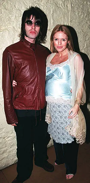 British pop stars Liam Gallagher and Patsy Kensit attend the film ...