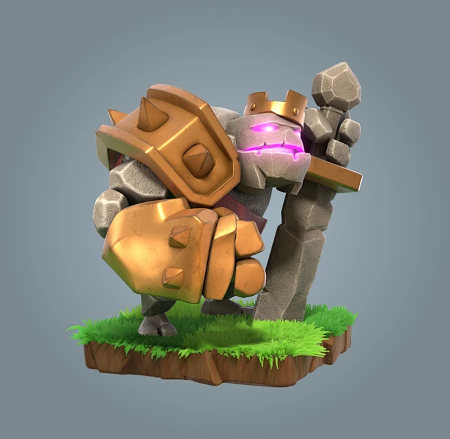 Clash of Clans Golem King-花瓣网