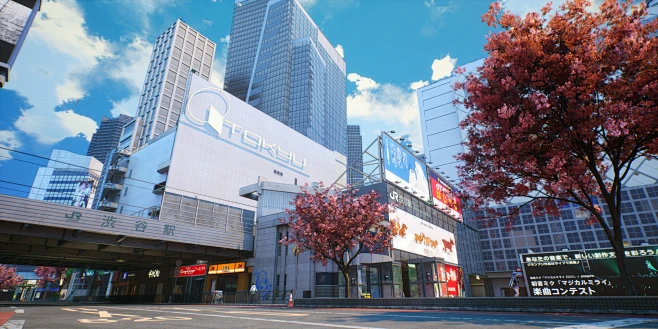 Anime Tokyo - Environment Breakdown - Yan Ru-花瓣网