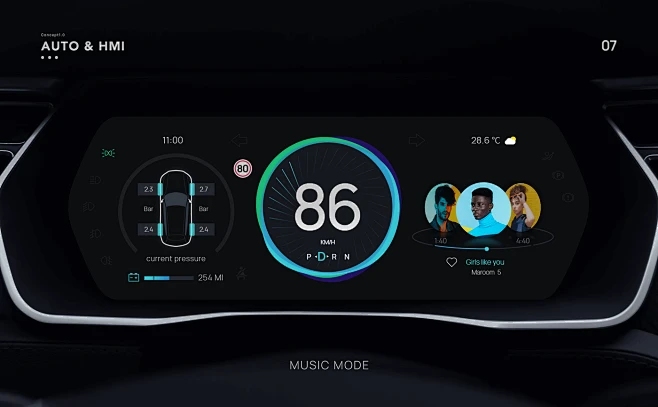 Auto car hmi Icon UE UI-花瓣网