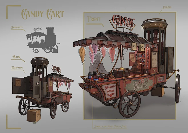 Candy Cart - The Difference Engine, Yari Lute : A victorian candy cart ...
