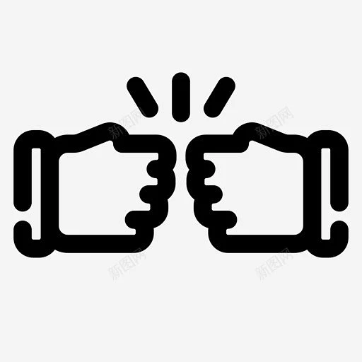 拳头问候拳头碰撞打拳图标 UI图标 设计图片 免费下载 页面网页 平面电商 创意素材图片_拳头素材图片素材-花瓣网